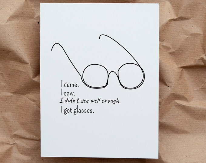 Optometry Blank Card Thank You Card for Optometrist Student Gifts for ...