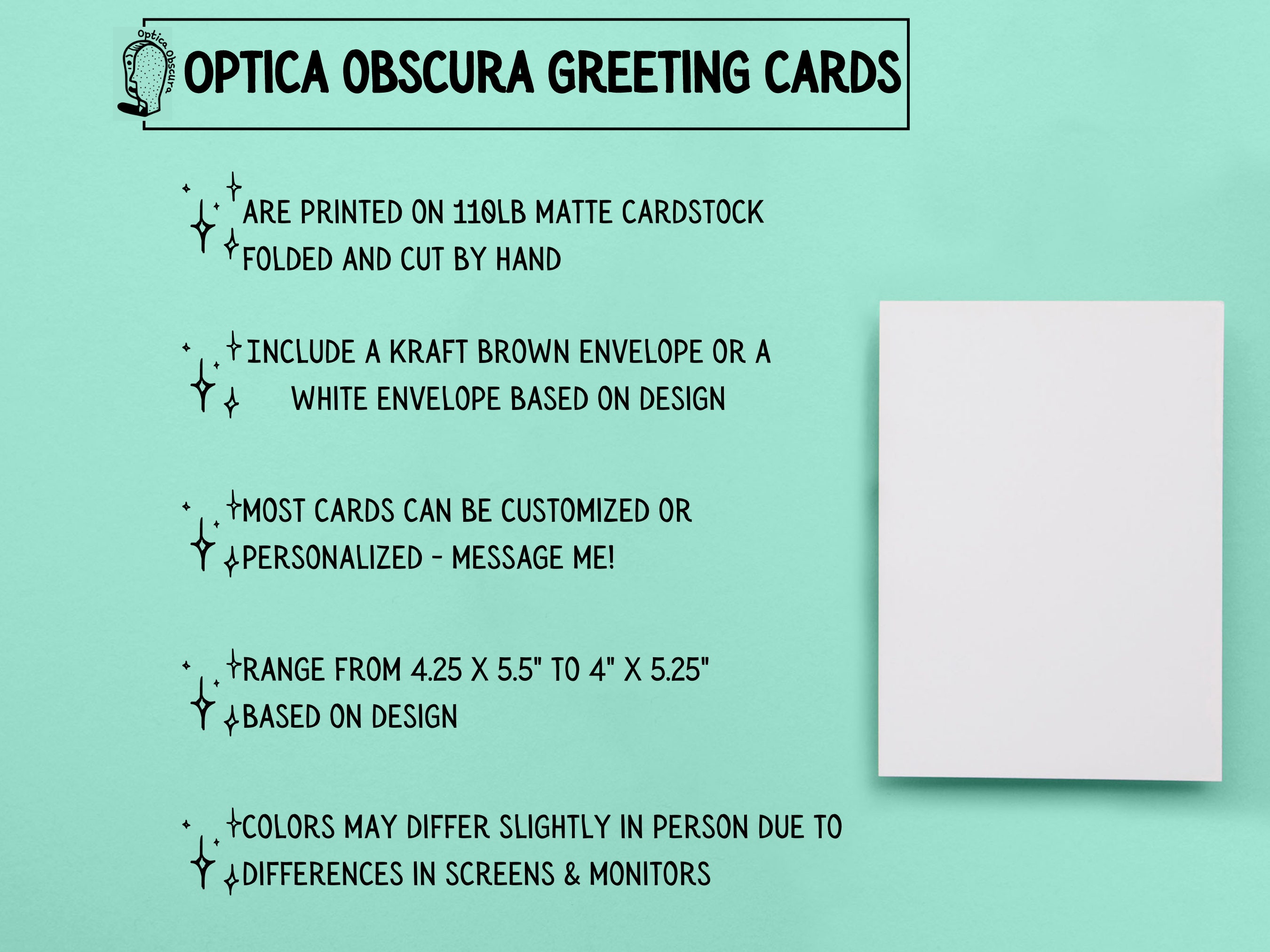 Optometry Blank Card Thank You Card for Optometrist Student Gifts for ...