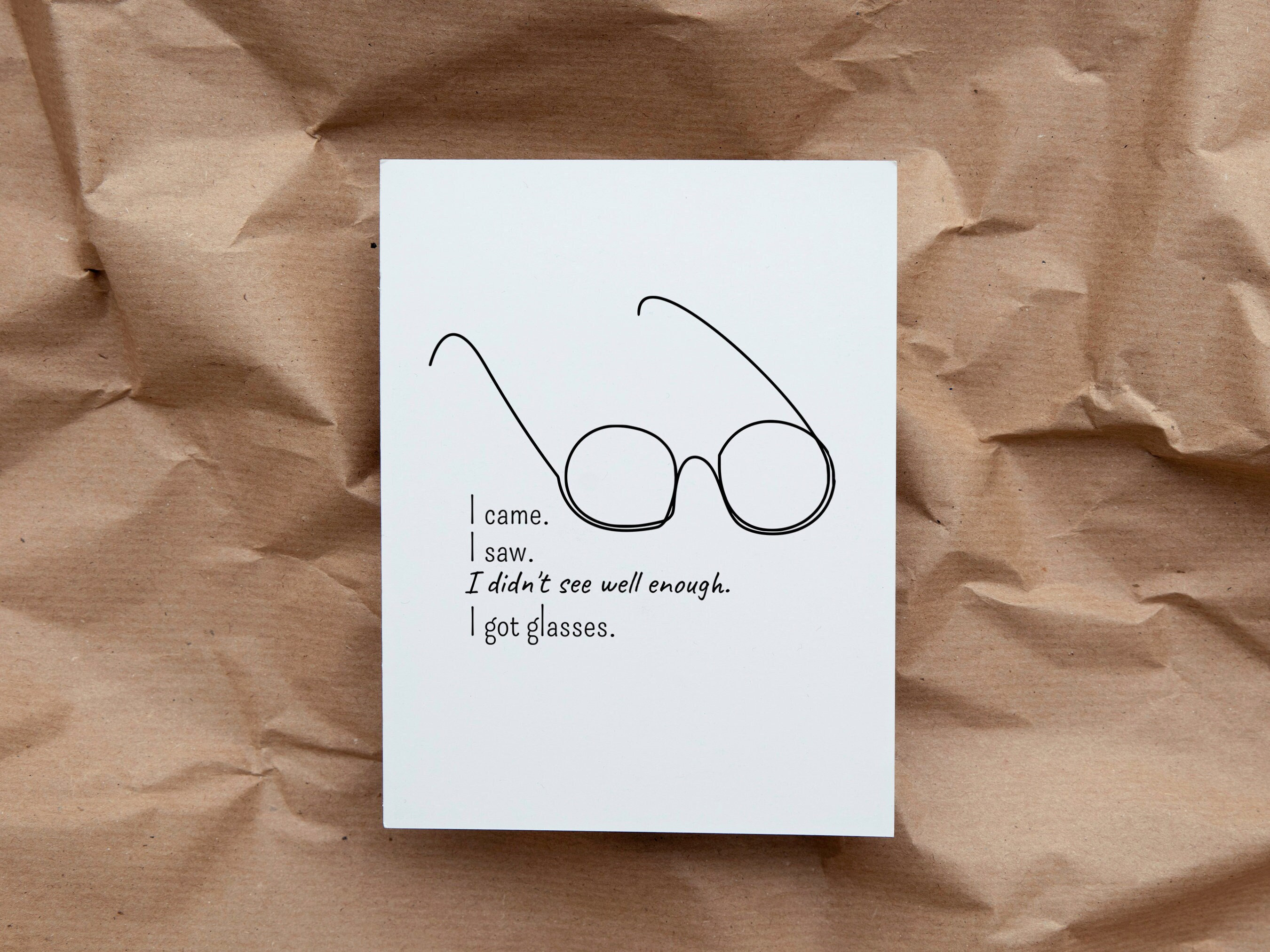 Optometry Blank Card Thank You Card for Optometrist Student Gifts for ...