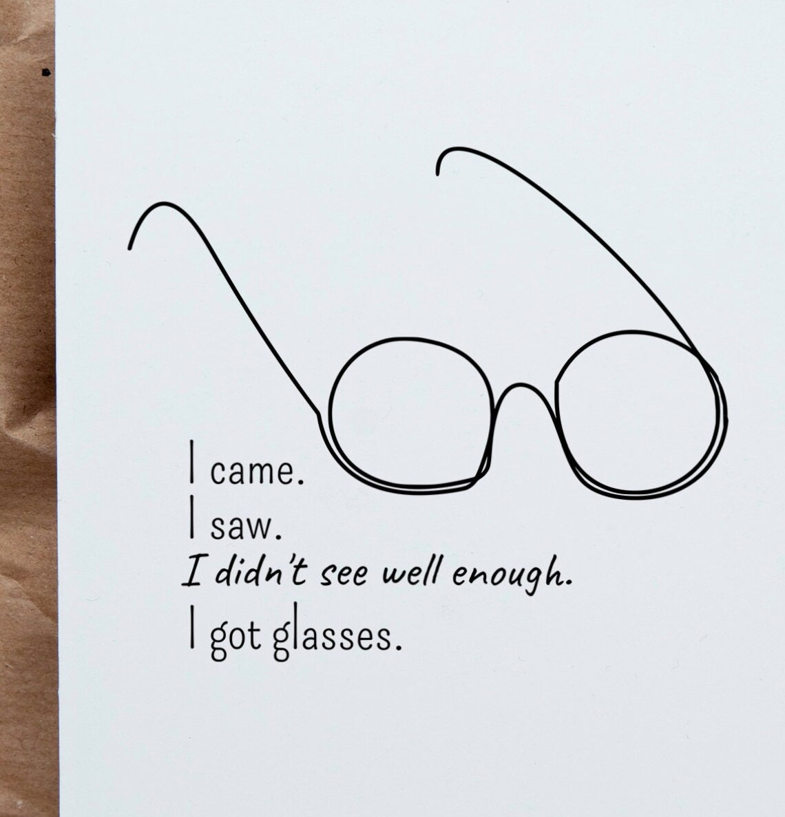 Optometry Blank Card Thank You Card for Optometrist Student Gifts for ...