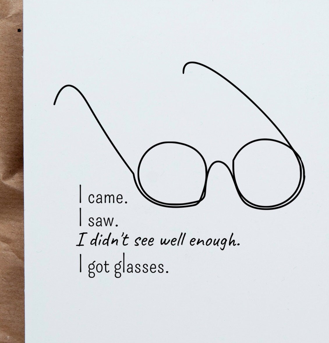 Optometry Blank Card Thank You Card for Optometrist Student Gifts for ...
