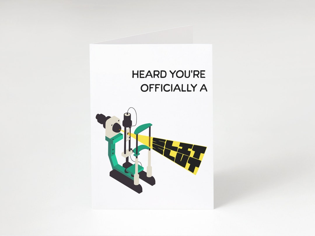 Optometrist Card for Optometrist Greeting Card for Ophthalmology Gifts ...