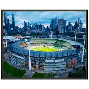The MCG Melbourne Cricket Ground Framed Water Colour Print. Sporting ...