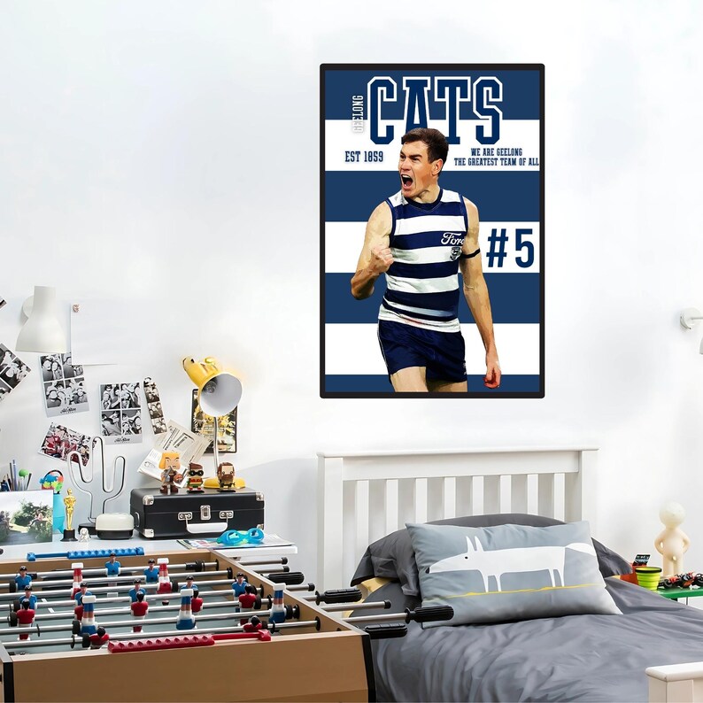 Jeremy Cameron Geelong Cats – Bold Comic-style AFL Artwork | Digital Download | A1, 16x20, 18x24 ...