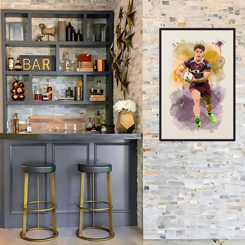 Reece Walsh – Brisbane Broncos NRL Poster | Rugby League Footy Print ...