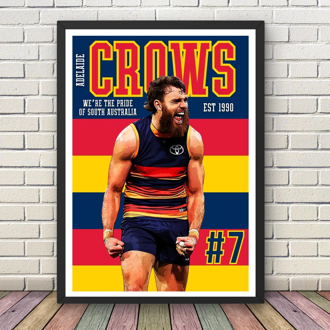 Riley Thilthorpe Adelaide Crows #7 – Bold Comic-style AFL Artwork ...