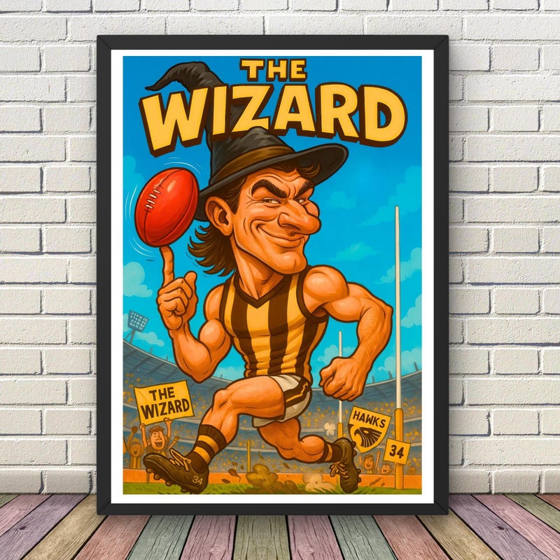 Afl Caricature - Etsy Australia