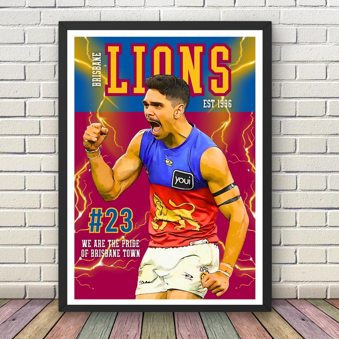 Charlie Cameron Brisbane Lions Comic-style AFL Art (digital Download ...