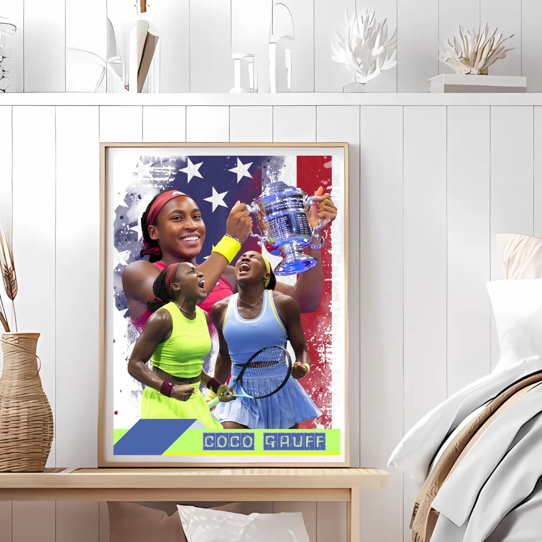 Coco Gauff US Open Champion Print - Tennis Fan Gift (digital Download ...