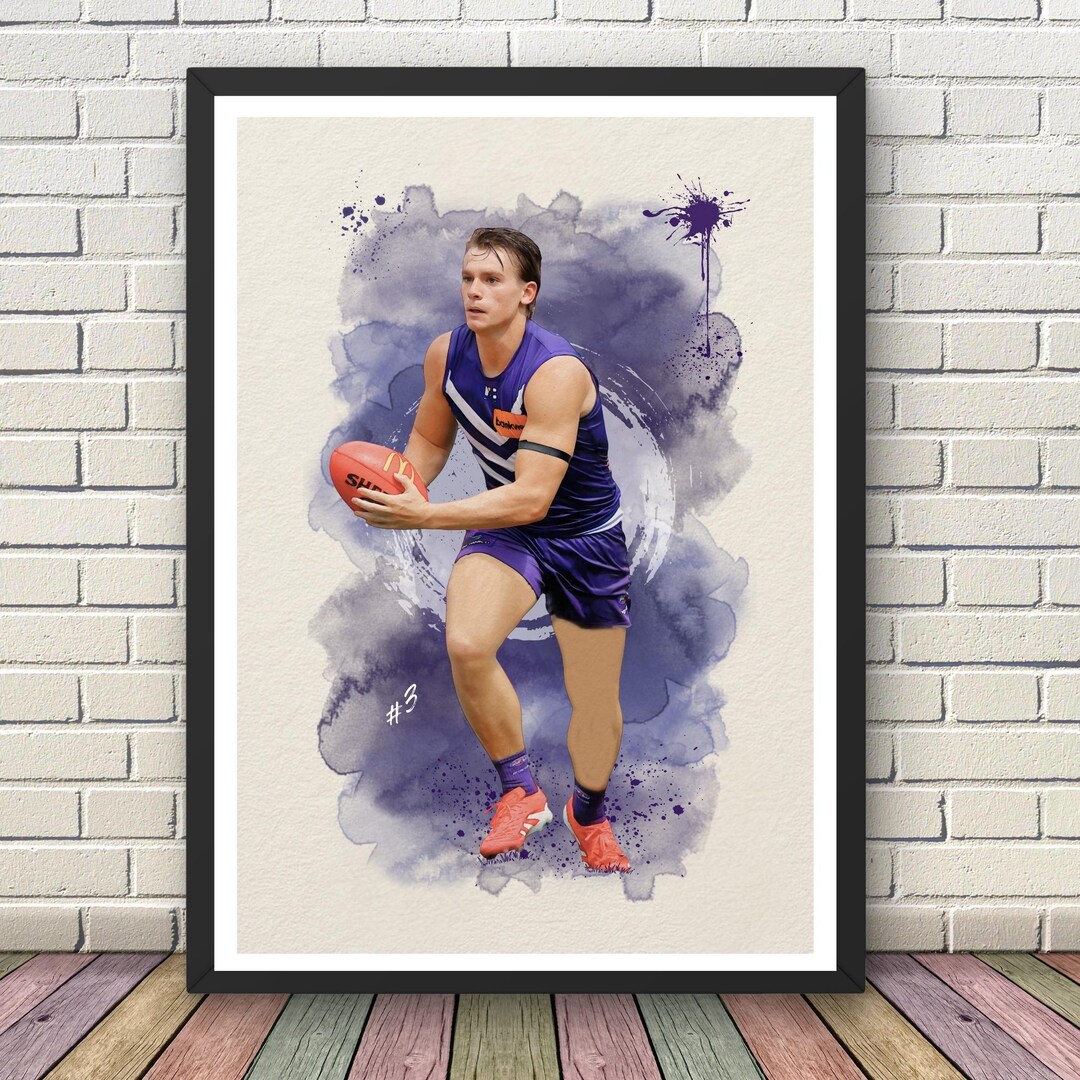 Caleb Serong Fremantle Dockers Watercolour Print – AFL Art Digital ...