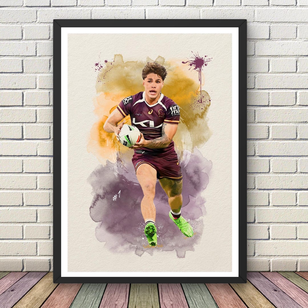 Reece Walsh – Brisbane Broncos NRL Poster | Rugby League Footy Print ...