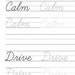 Practice Cursive Writing - Etsy