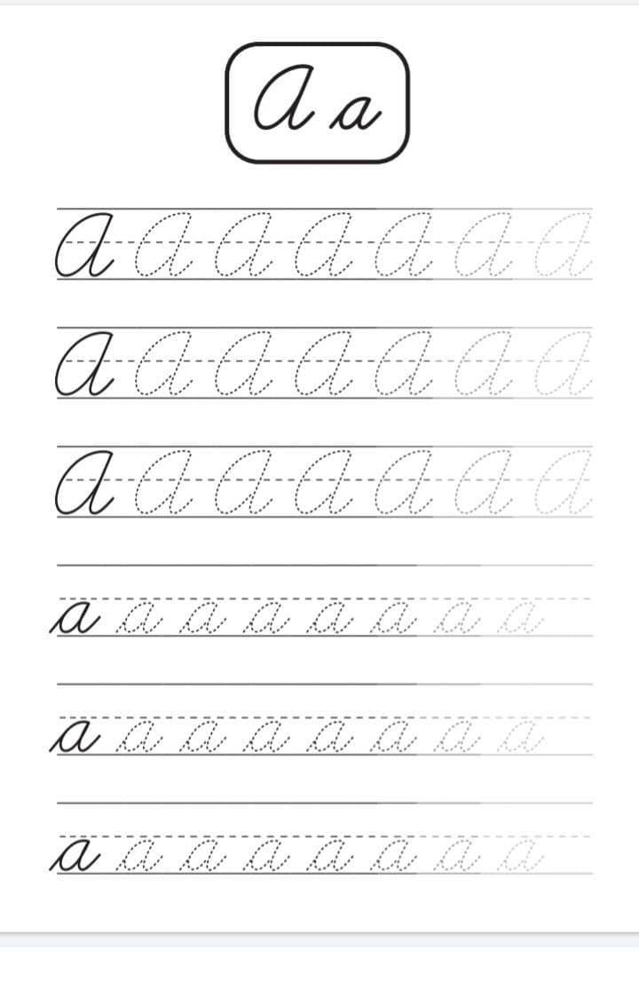 Practice Cursive Writing - Etsy