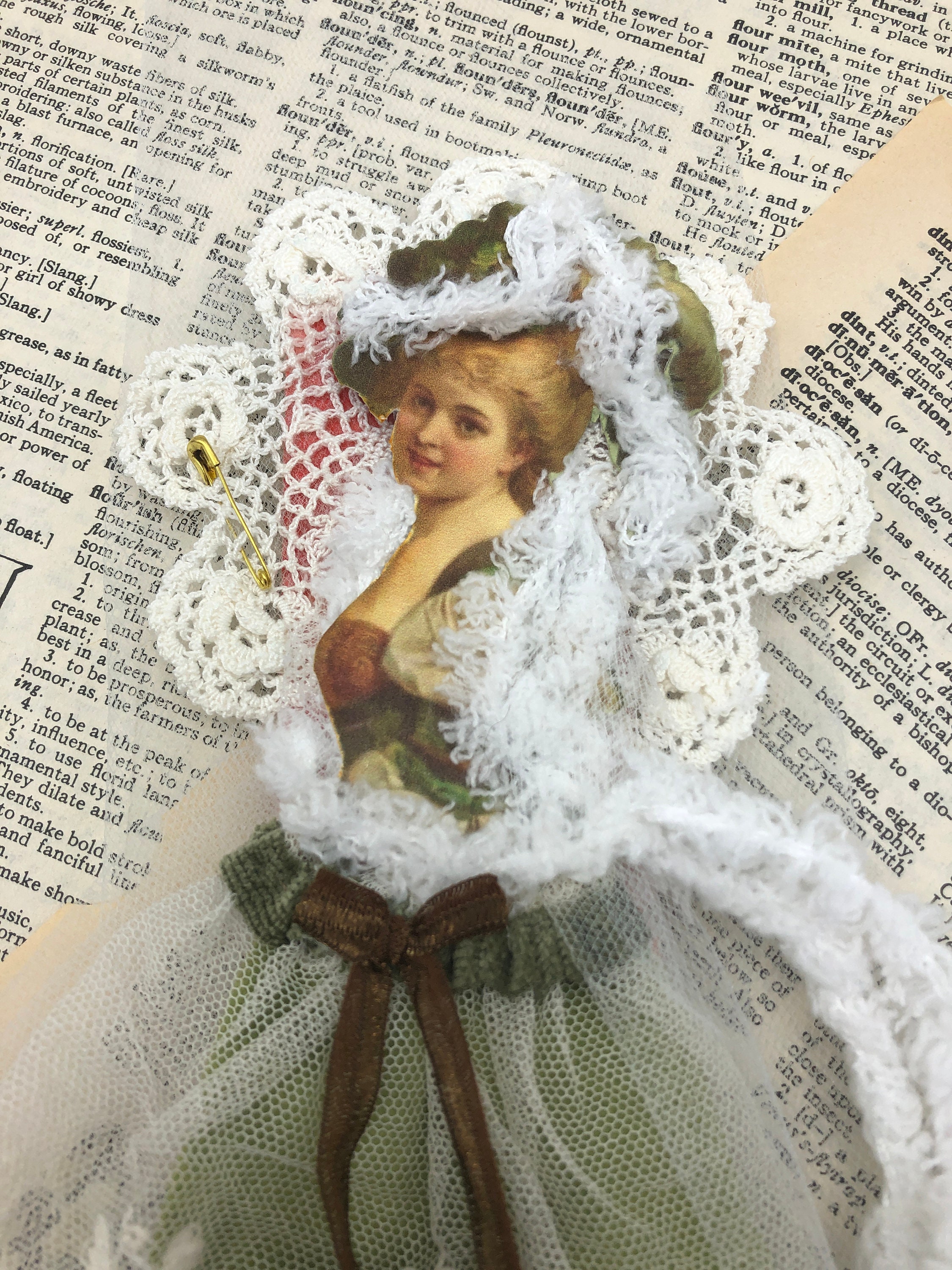 Victorian Woman Journal Paper Clip, Junk Journal Clip, Vintage Style ...