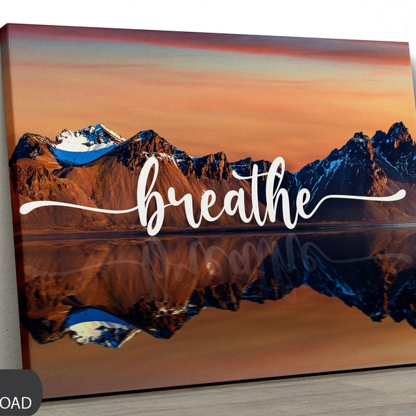 Breathe Poster - Etsy