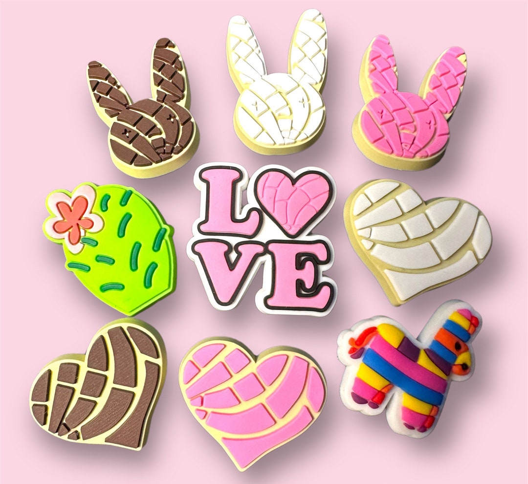 Love Conchas Shoe Charms, Latina, Mexicana, Bad Bunny Concha Shoe Charm ...