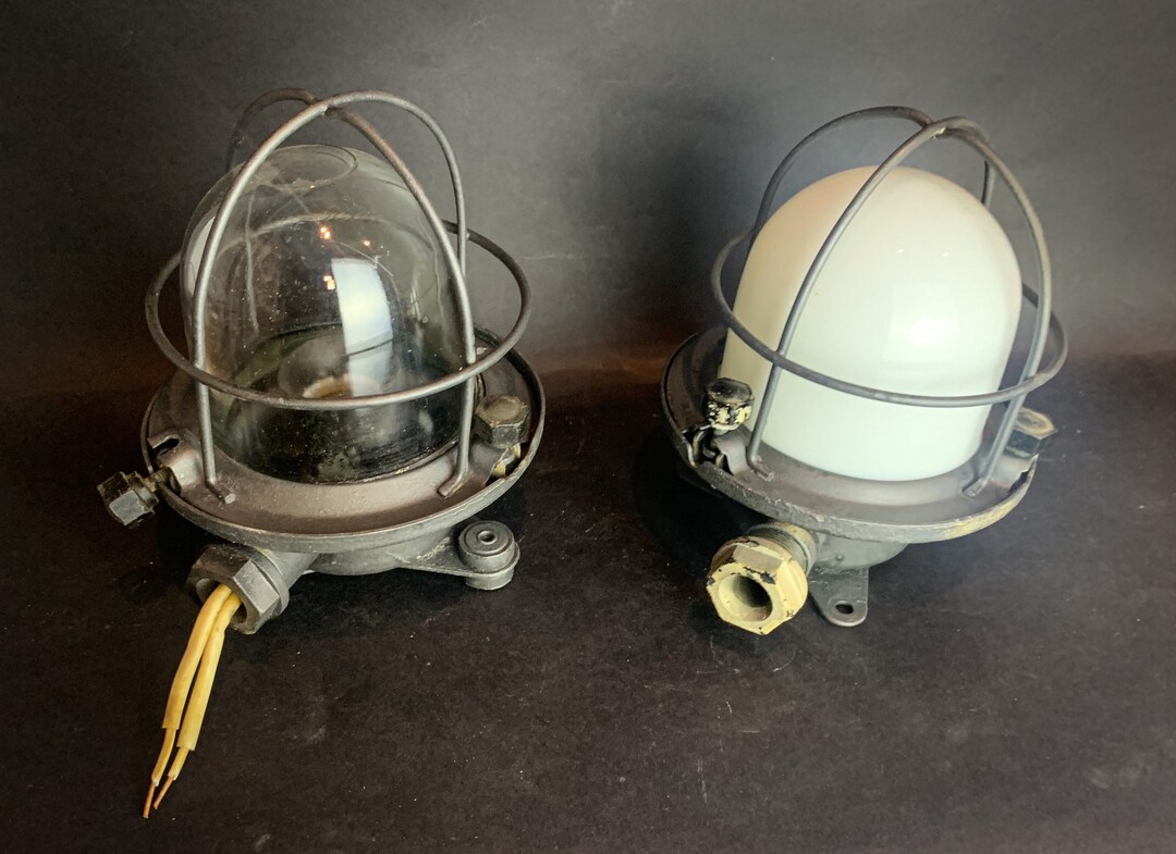 Vintage Industrial Pendant Lamp, Soviet Lamp, Bunker, Loft Chandelier ...