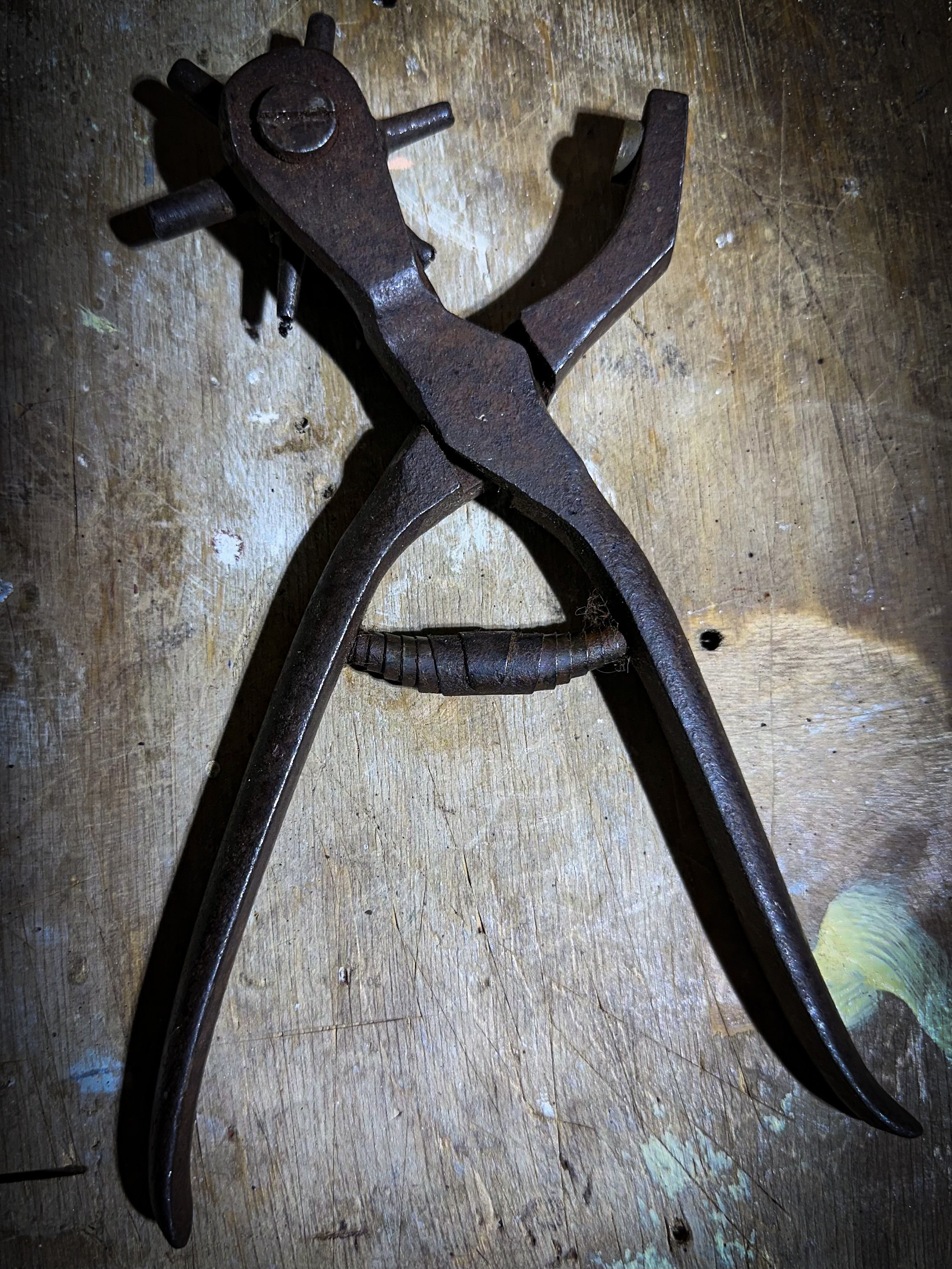 Vintage Leather Hole Punch. 6 Size Antique Hole Puncher. Belt Hole ...