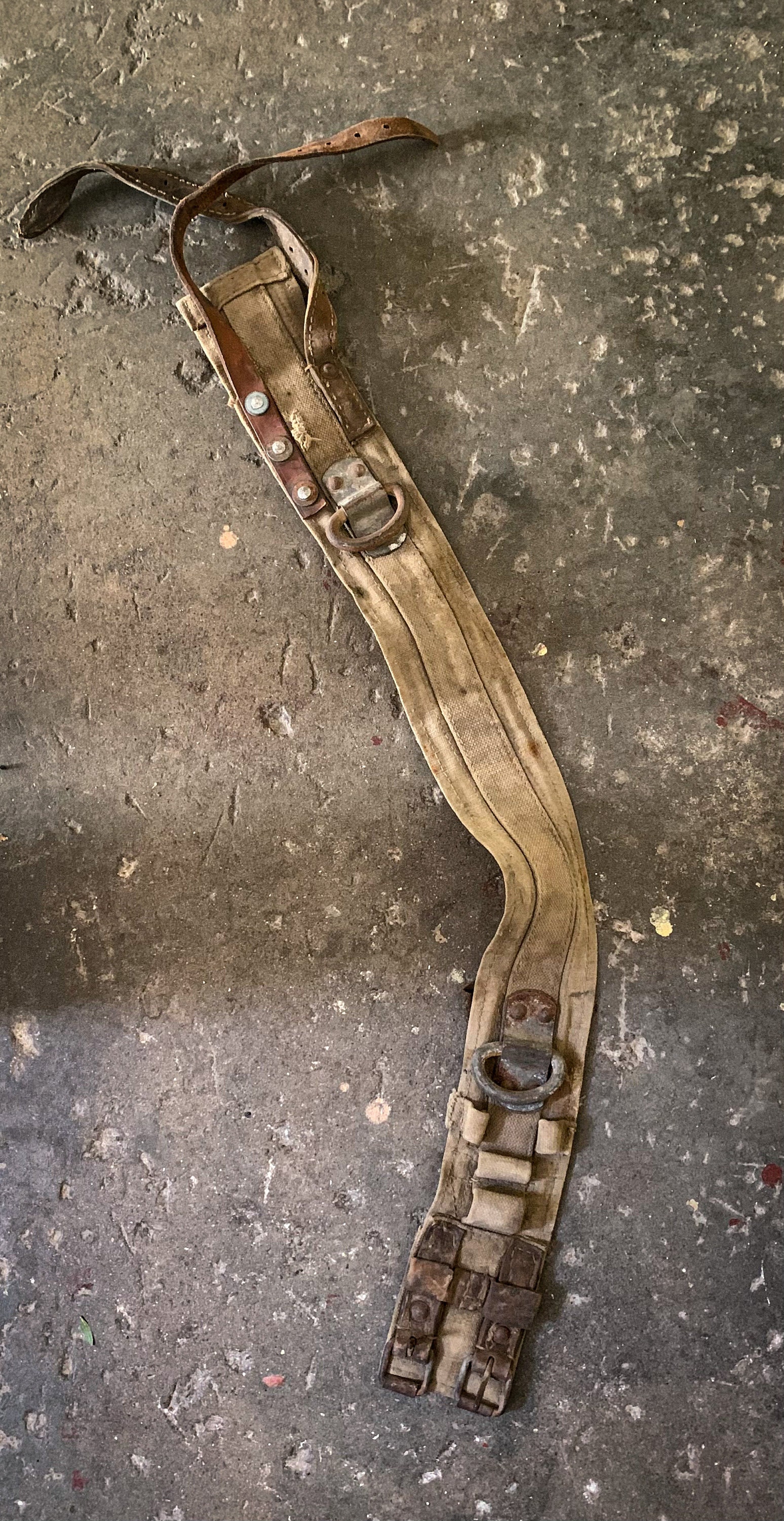 Vintage Soviet Era Heavy Rescue Belt. Work at Height Fitters USSR Belt ...