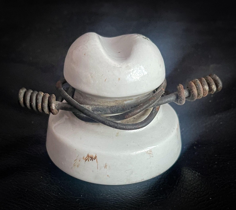 ROSENTHAL ISOLATOR, Antique 1890s, Electric Ceramic Insulator, Oldest ...