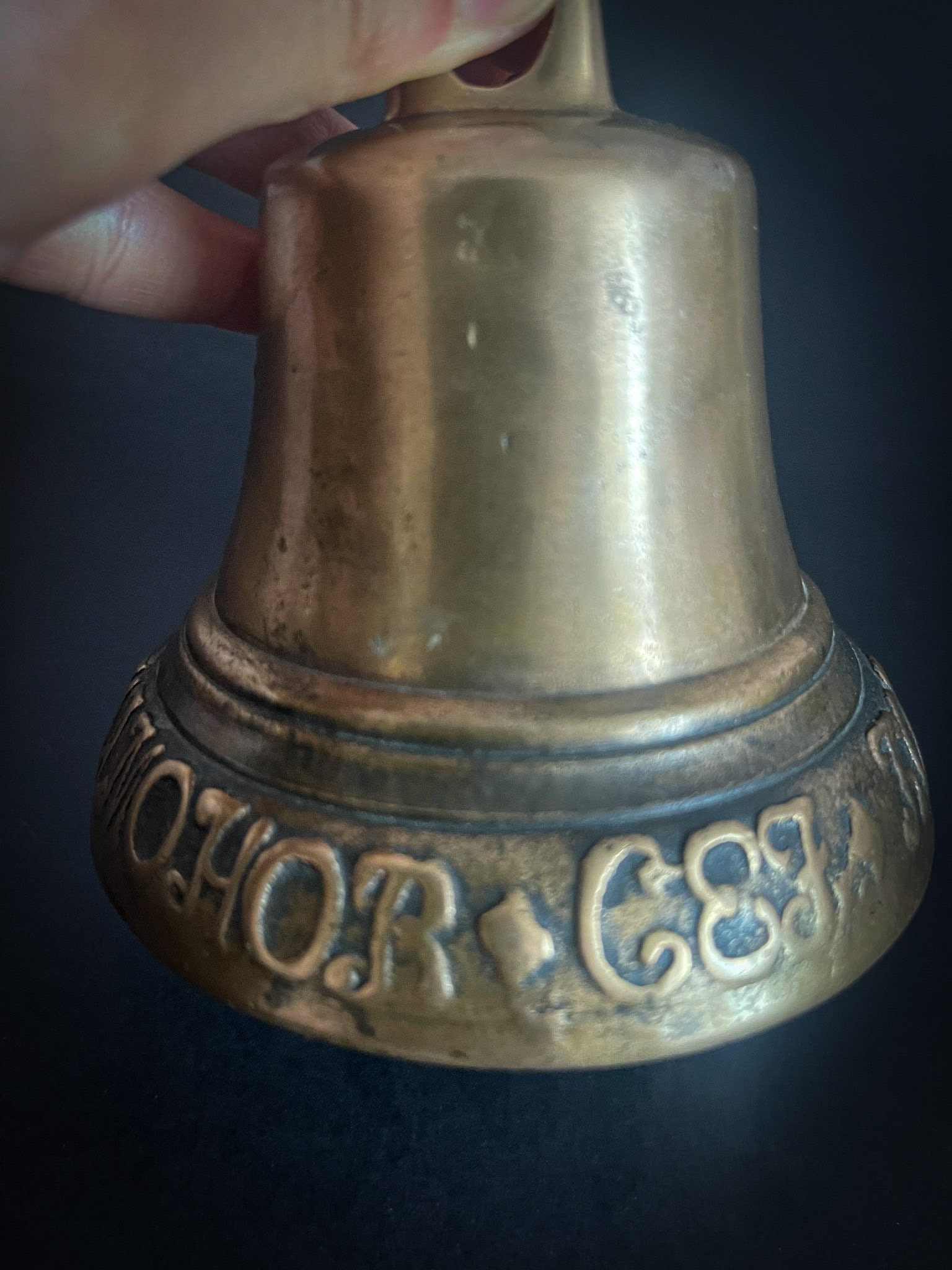 EMPIRE Authentic LARGE Antique Russian Bronze Ring Bell 19th Century ...