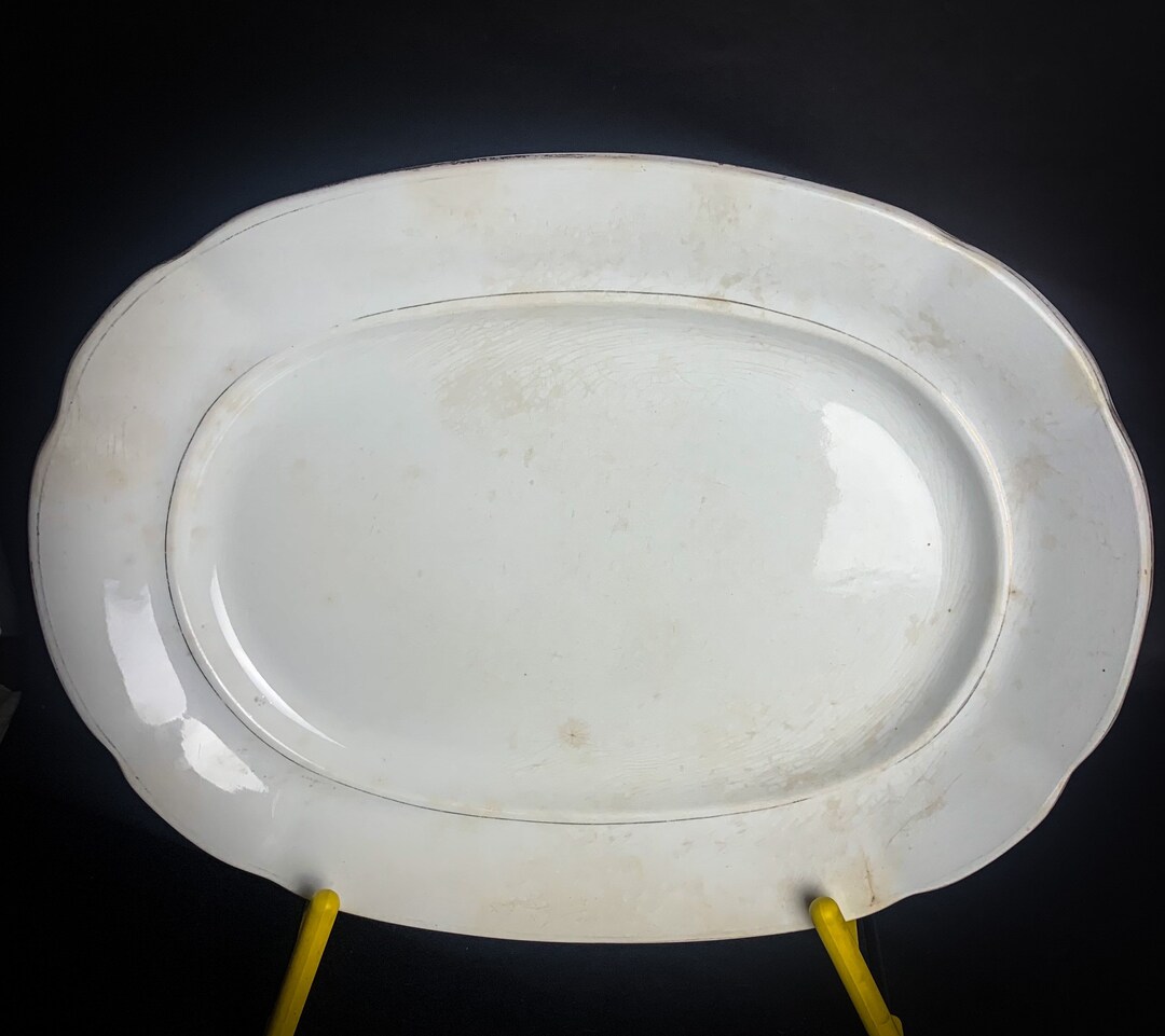 Legendary Kuznetsov Factory. Large Serving Oval Dish. Black Empire ...