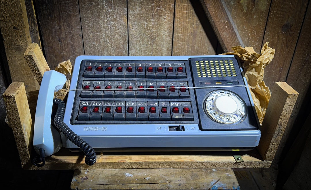Vintage Pskov-25 Operational Telephone, Control Panel Army Police ...