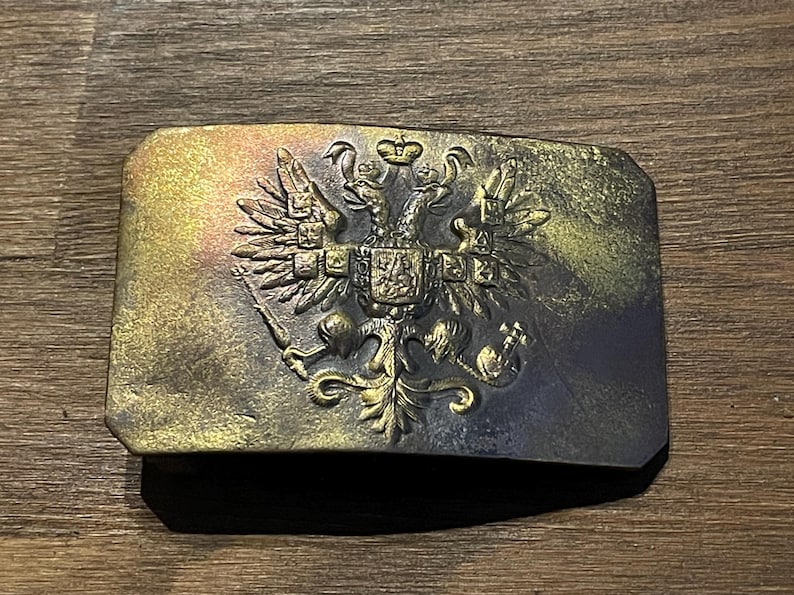 Original Russian Imperial Army Officer Belt Buckle, RIA Army, WWI Era ...