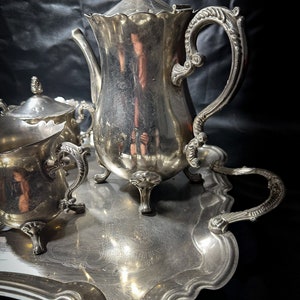 Antique Steel Coffee Set Very Beautiful Tea Dinner Set With Tray Cool ...