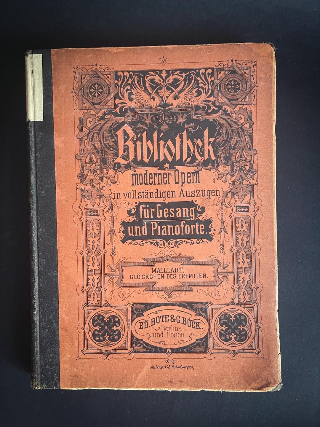 Modern Operas in Full Fragments. 19th Century. Antique Old German Music ...