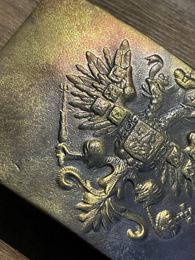 Original Russian Imperial Army Officer Belt Buckle, RIA Army, WWI Era ...