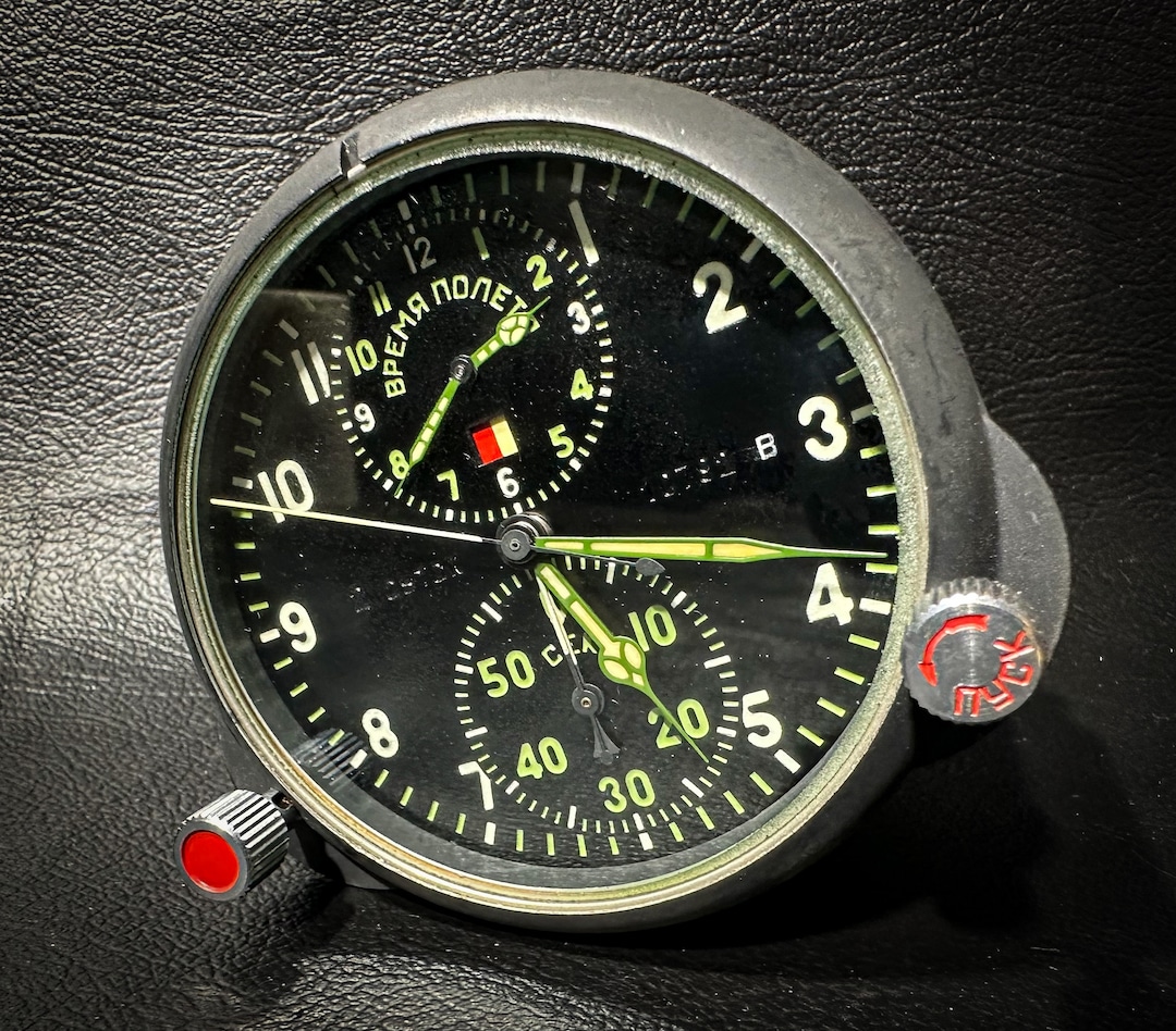 Night Illumination Military Mig-29 Soviet Aviation Watch Clock - Etsy