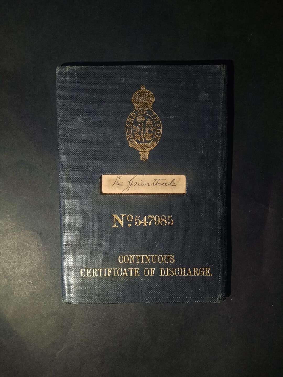 RARE Historical Maritime Document, Antique Maritime Paperwork ...