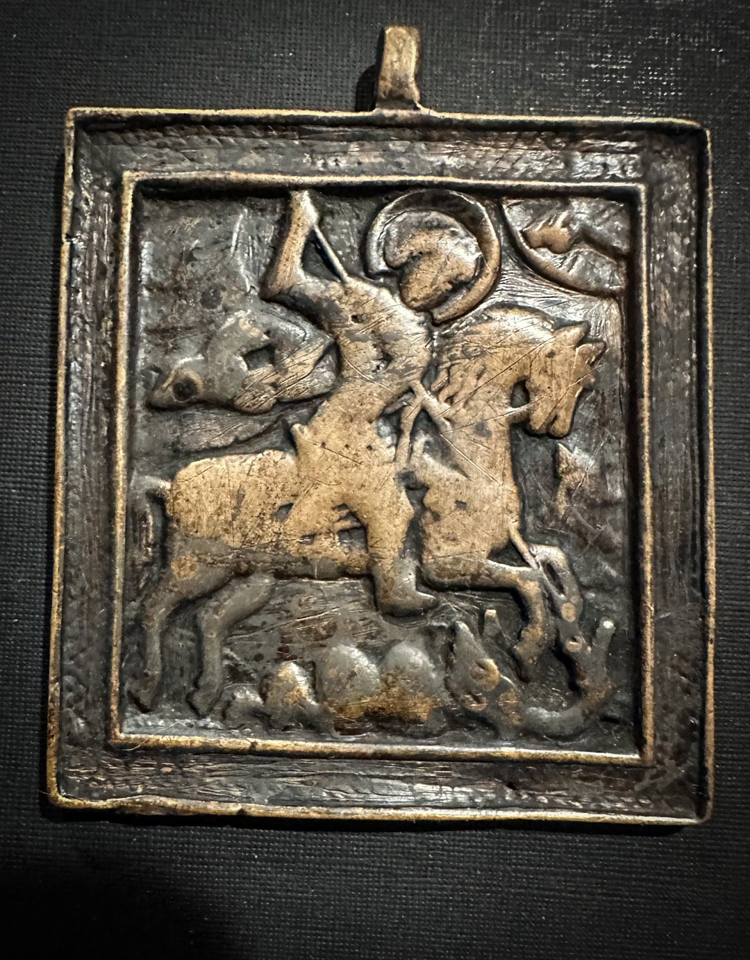 Antique Orthodox Icon, Saint George of Lydda, Nickolas II Duke of ...