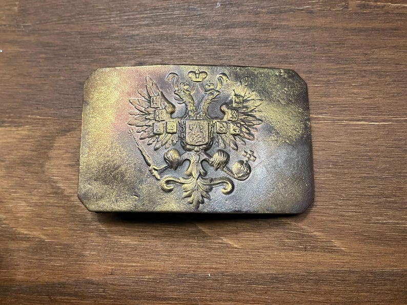 Original Russian Imperial Army Officer Belt Buckle, RIA Army, WWI Era ...
