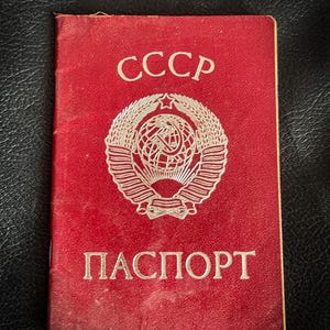 Vintage 80s Soviet Passport. Latvian SSR Legal Official Document ...