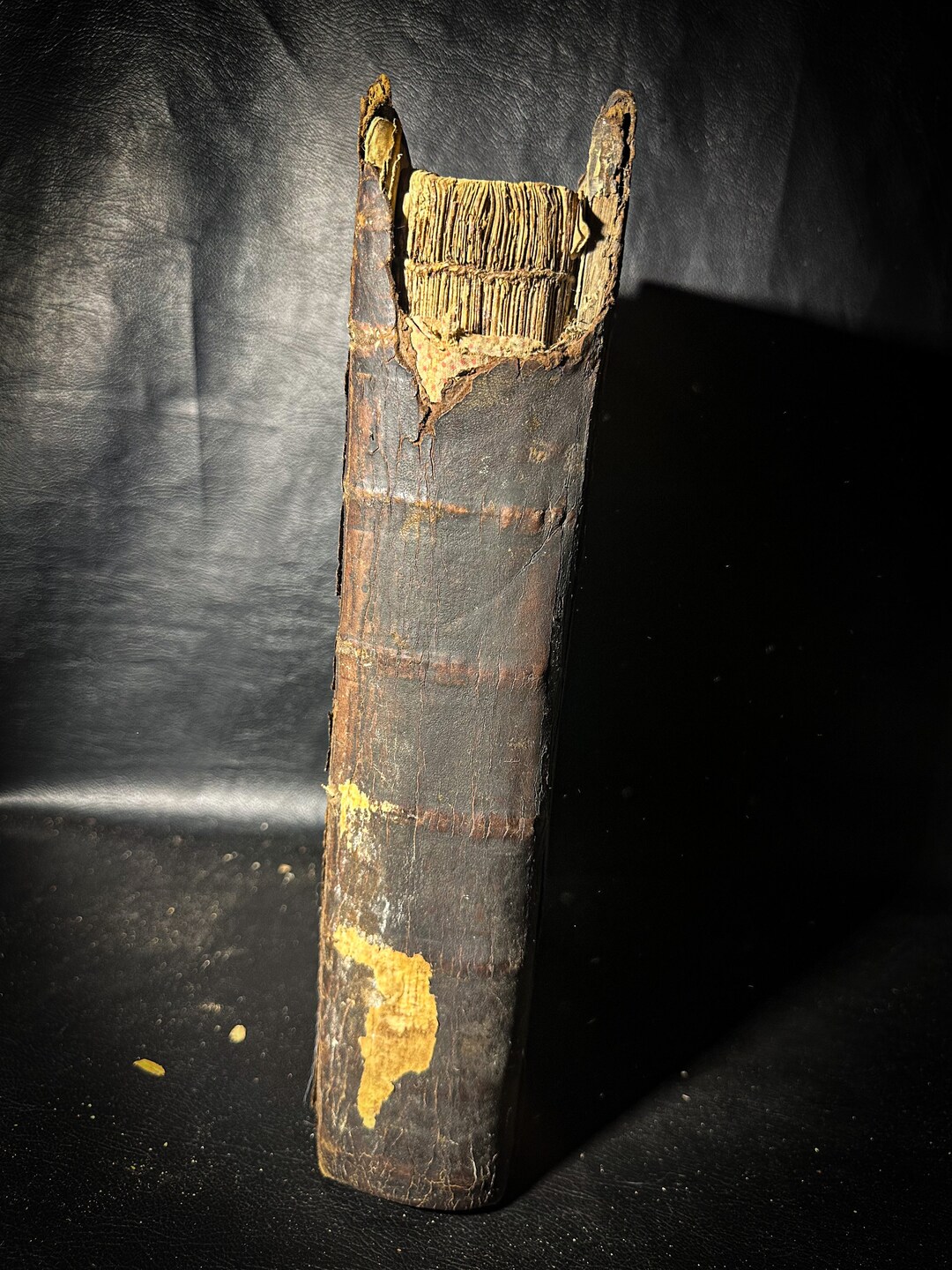 Antique Very Old Orthodox Church HUGE Size Wood Leather Book Unique ...