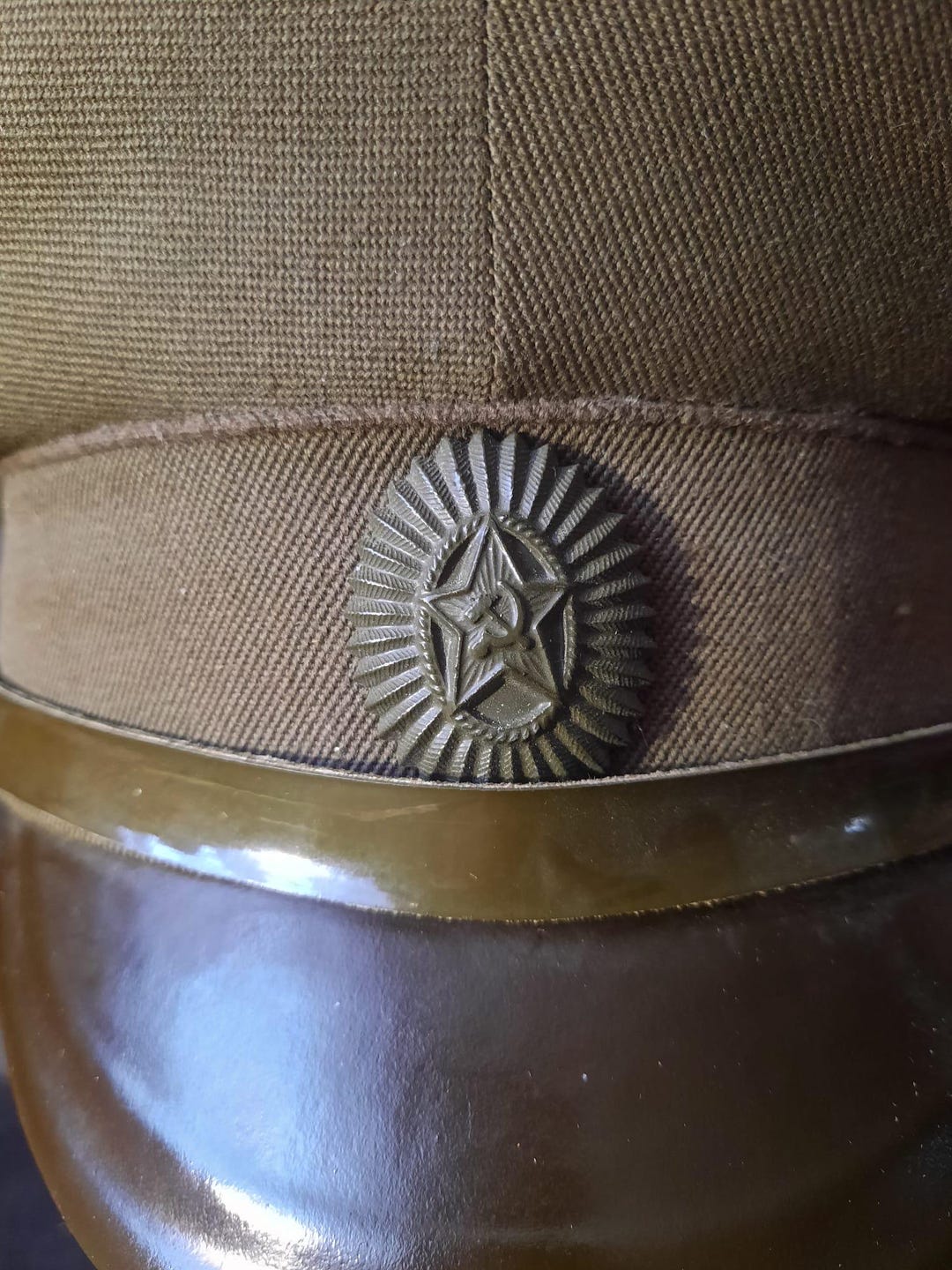 Soviet Officer Cap, USSR Military Hat, Russian Army Visor Cap, Cold War ...