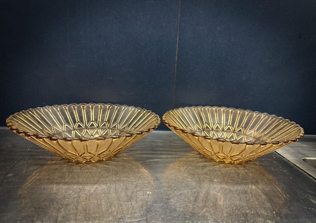 Soviet Vintage, Brown Glass, Retro Dish Set, Brezhnev Era, Vintage ...