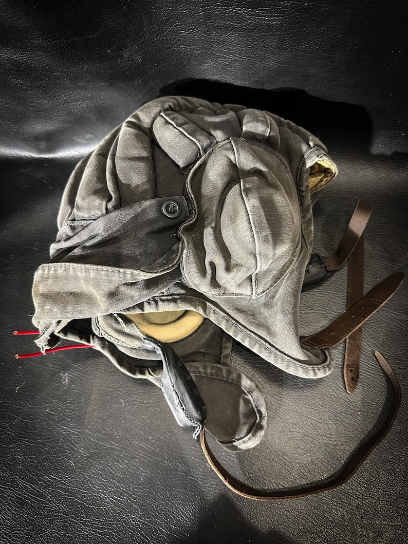 Afghan-soviet War Conflict Rare 1980s USSR Tankman Tank Cap Helmet ...