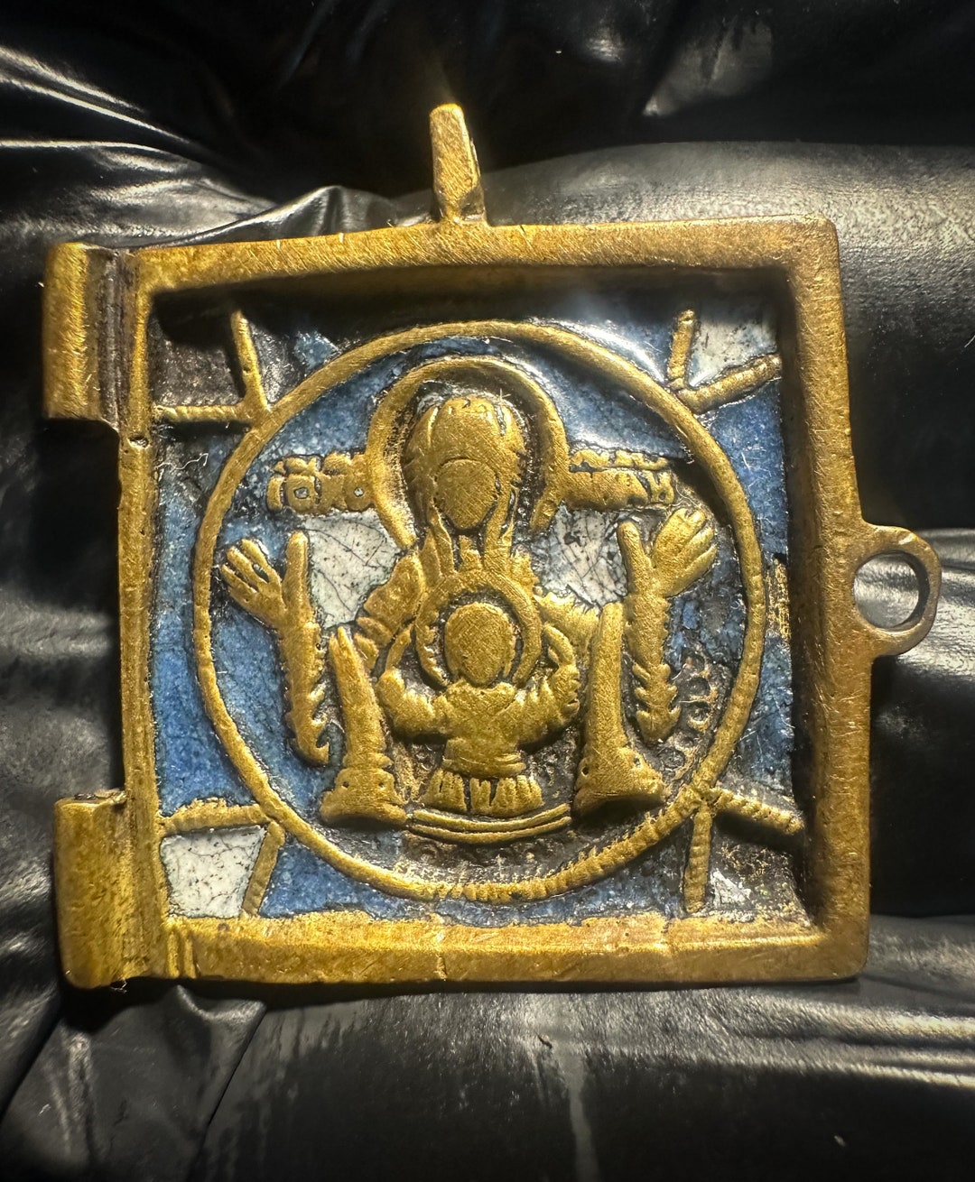 Orthodox Icon, Tsarist Era Antique Soldiers Icon, Virgin Oranta Kyiv ...