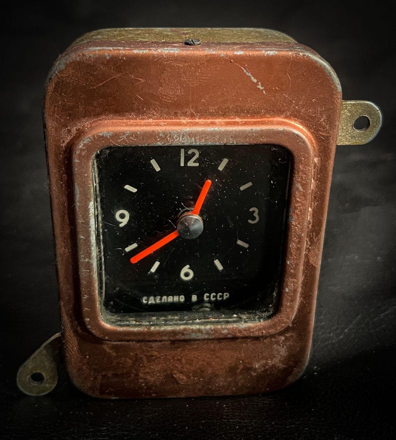 VOLGA Gaz-24 Auto, USSR Car Clock, Model Achv-2, GOST 6060-68, Soviet ...