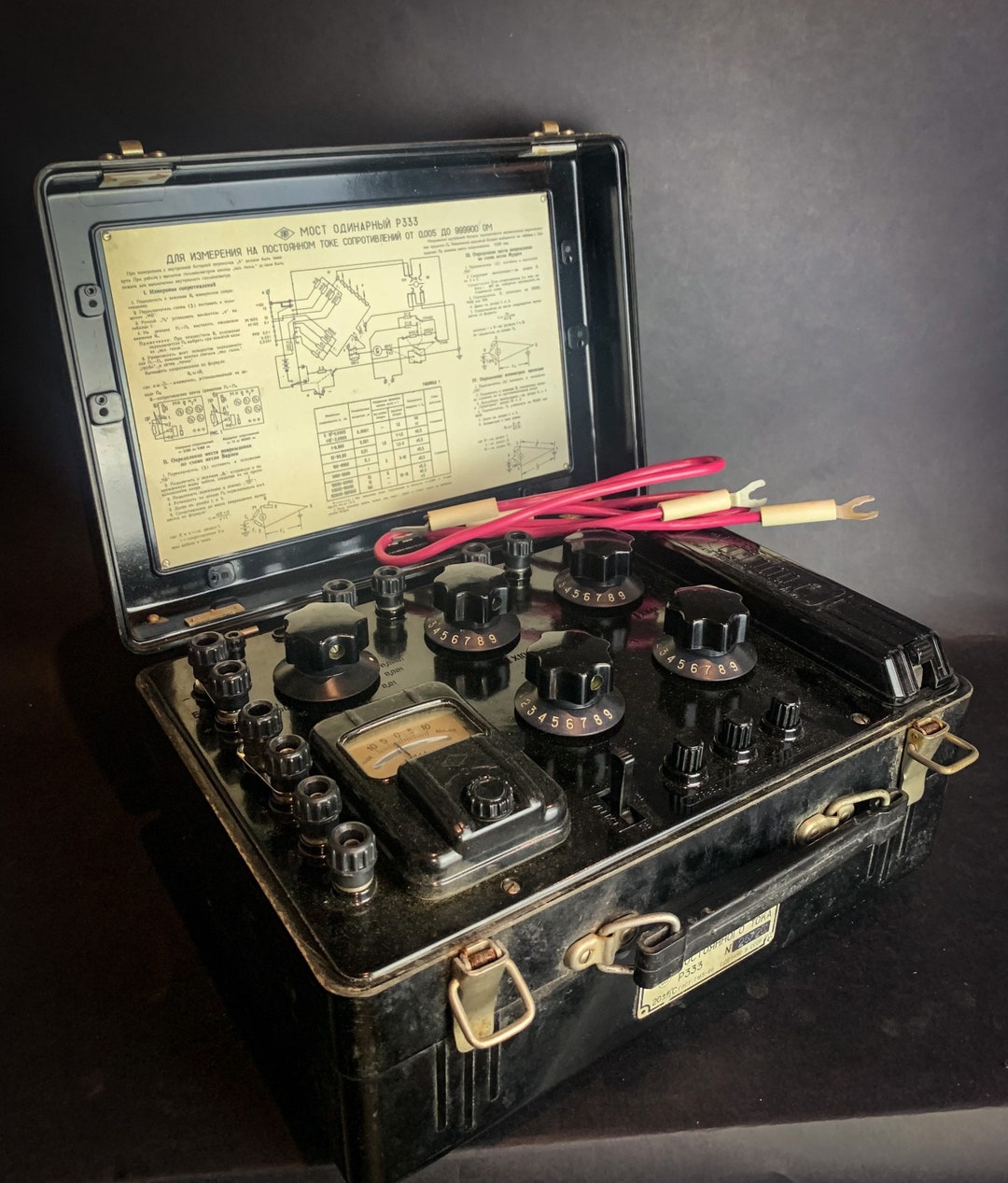 DC Measuring Bridge Resistance BOX, P333 R333 USSR, Russian Army ...