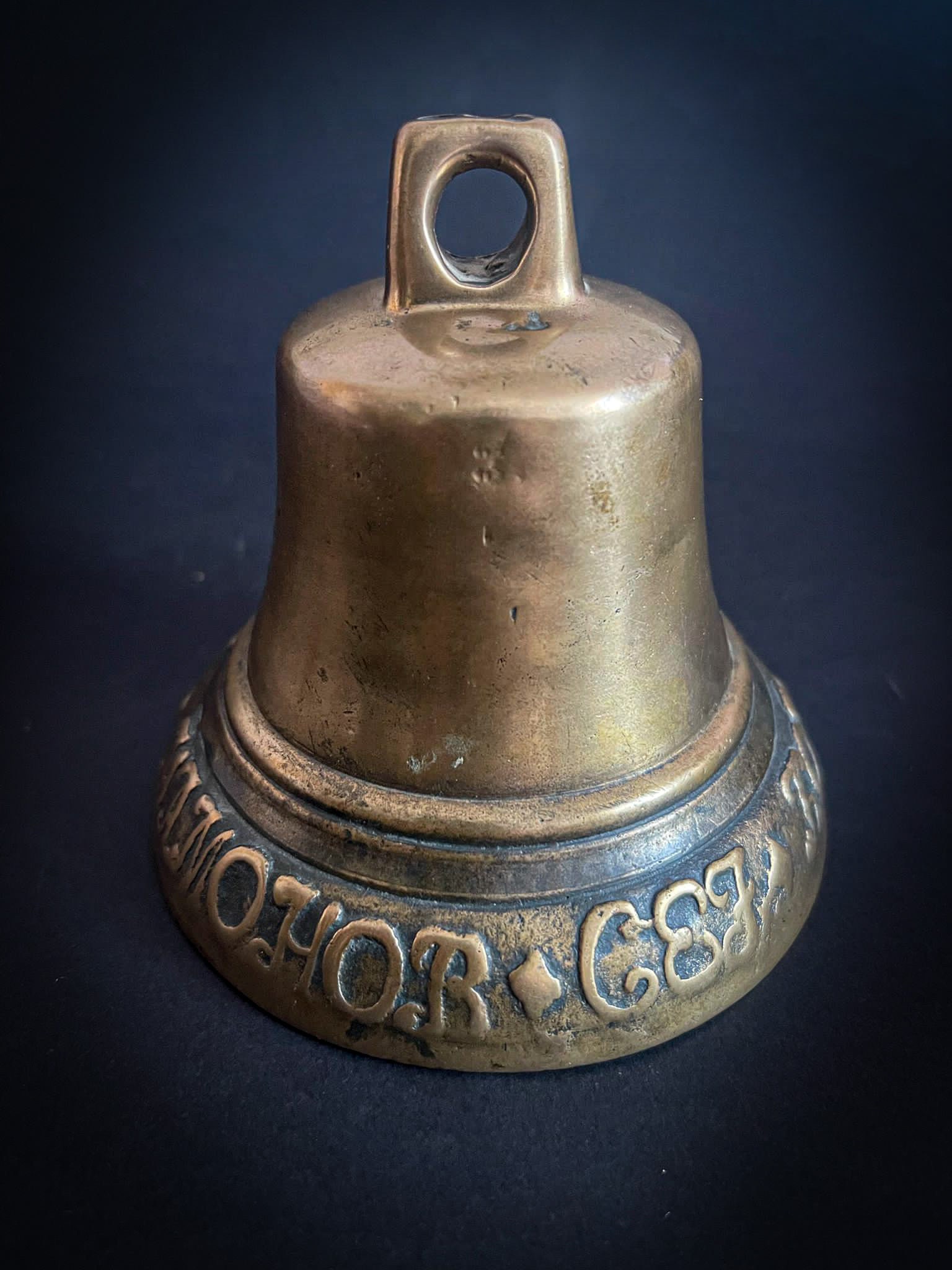 EMPIRE Authentic LARGE Antique Russian Bronze Ring Bell 19th Century ...