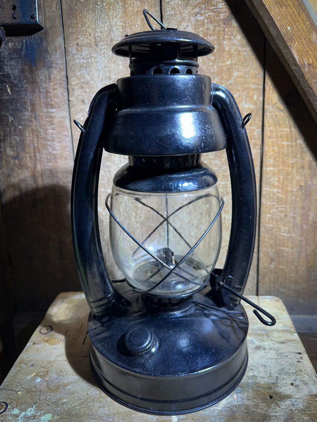 Kerosine Lamp Antique Old Oil Lantern KVELE RIGA Decor Vintage Rustic ...