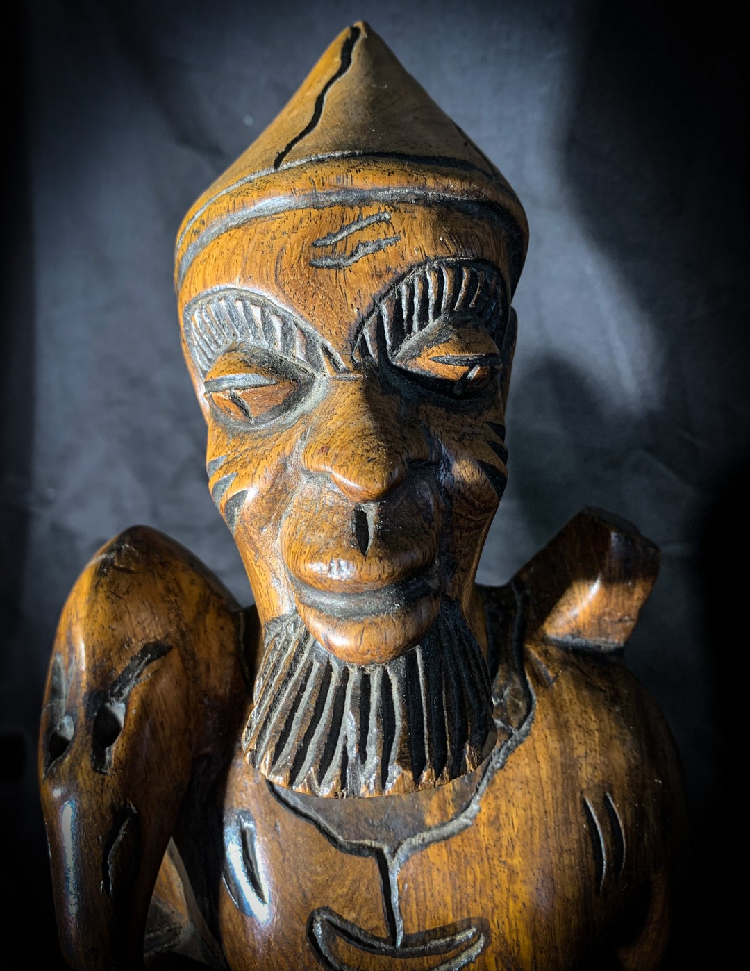 Wooden Zulu Warrior With Spear. African Wooden Statue. Vintage African ...