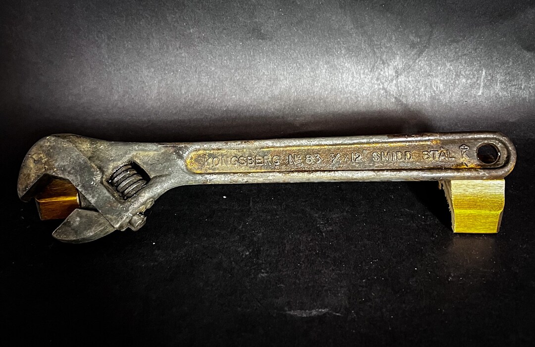 KONGSBERG N’83 3/4x12” Smidd Stall Adjustable Wrench. Rare. Antique ...