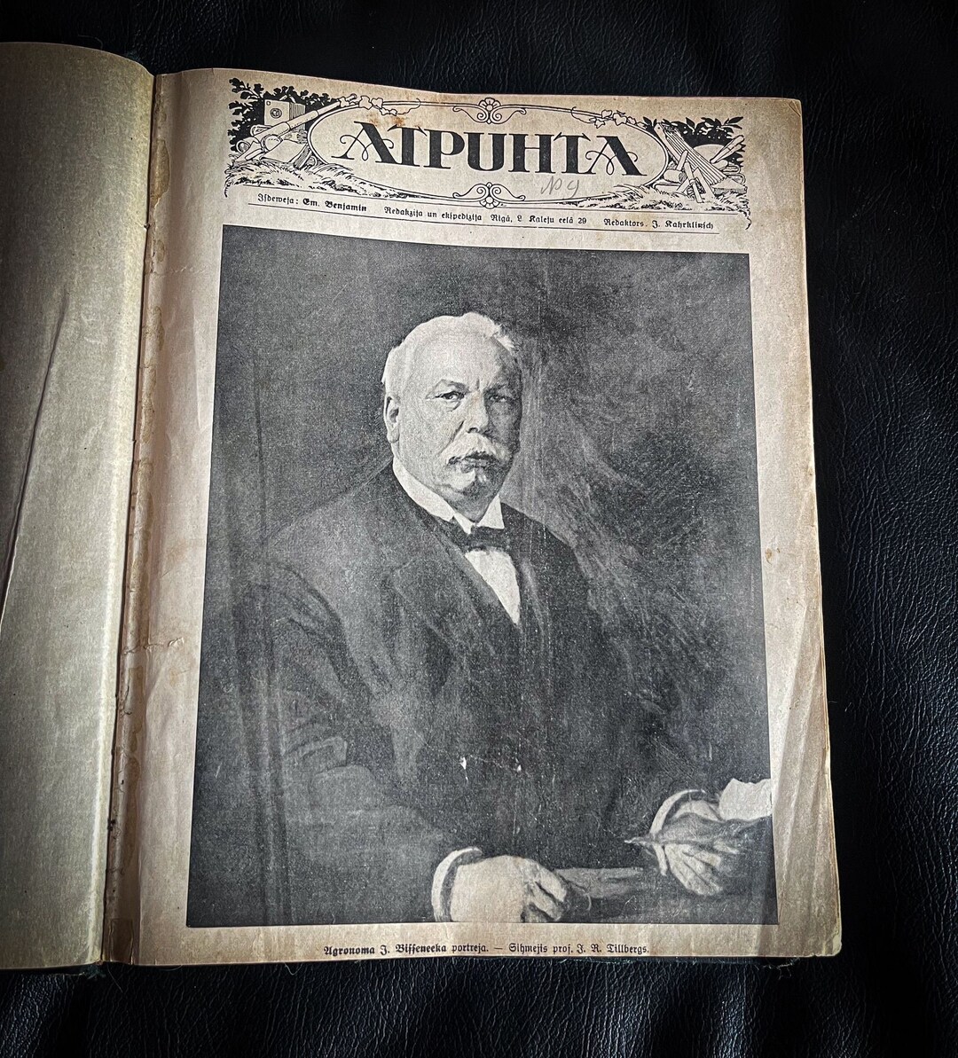 Antique Ulmanlaiki Latvian Illustrated Magazine ATPUTA “leisure ...