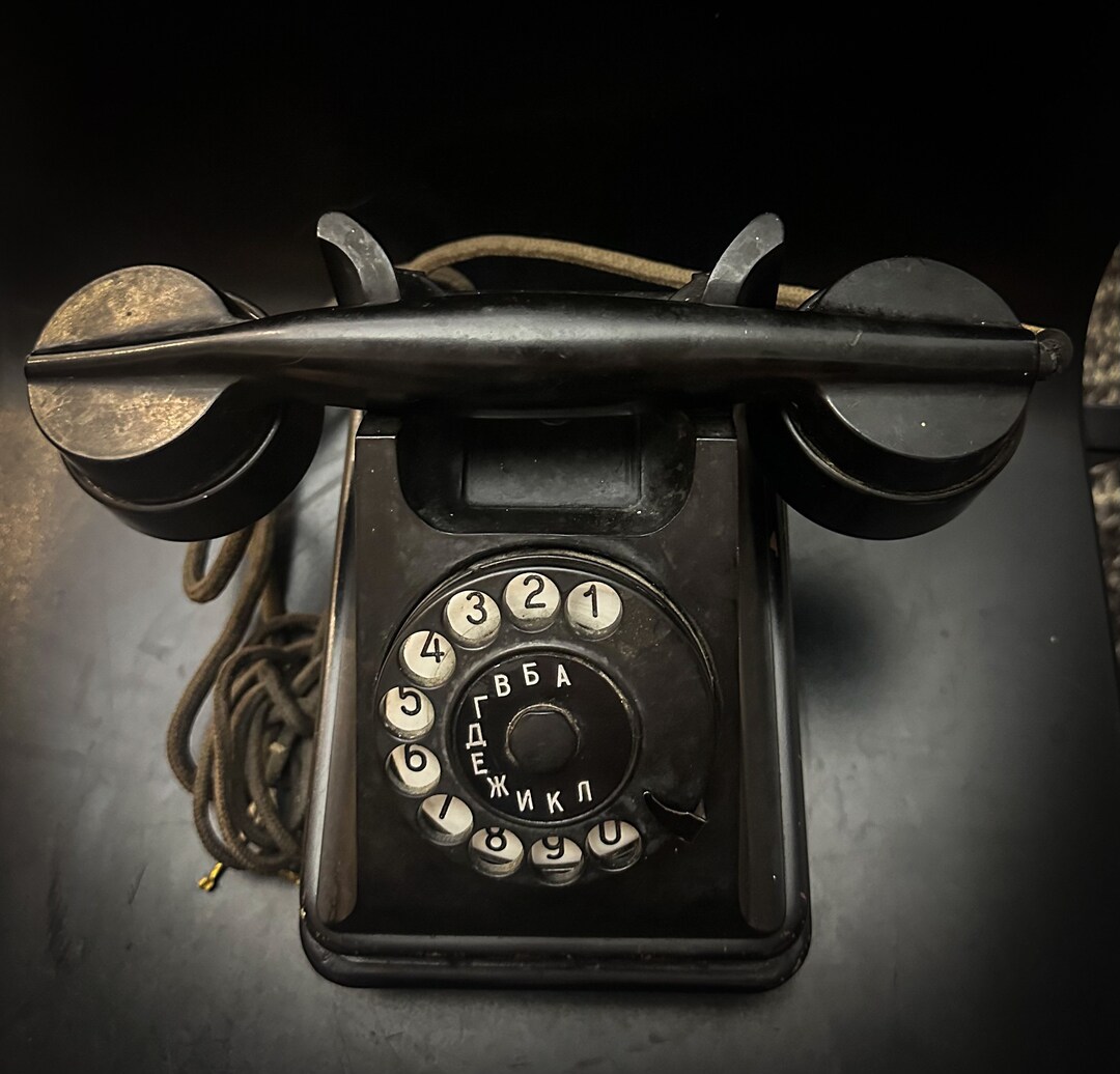 Antique Telephone, Rotary Dial Telephone, Stalin Era, VEF Factory ...