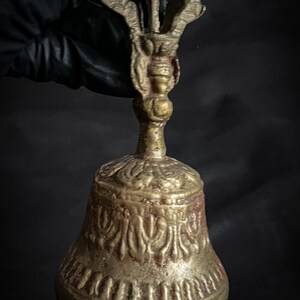 Chinese Ritual Bell, Buddhist Ritual Hand Bell, Tibet Brass Bell With ...